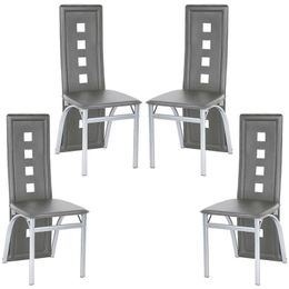 WYCTIN Esszimmerstühle 4stk. Esszimmerstühle, Küchenstühle, Esszimmerstuhl(Grau)