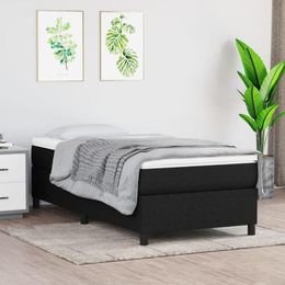 Boxspringframe stof zwart 90x200 cm - vidaXL