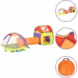 Spielzelt Kinderzelt mit 250 Bällen Mehrfarbig 338x123x111 cm vidaXL