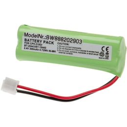 Akku kompatibel mit vtech LS6215-3, LS-62153, LS-6215-3, LS6217, LS-6217, LS6225 schnurlos Festnetz Telefon (300mAh, 2,4V, NiMH) - vhbw