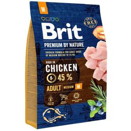 Brita - brit Premium by Nature Adult m – Trockenfutter für Hunde Huhn – 8 kg