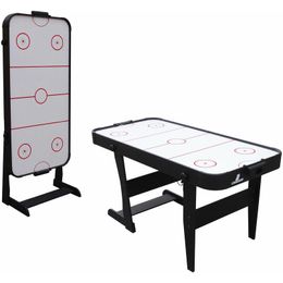 Cougar Icing Airhockeytisch 5ft - Klappbar Airhockey Tisch inkl. Zubehör (Pucks & Pushers) Airhockeytisch mit Luft für Kinder und Erwachsene für Zuhause