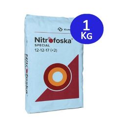 Dünger Nitrofoska Spezial 1 kg, 12+12+17+2, empfohlen nach dem Beschneiden und für Bäume im Wachstumsalter