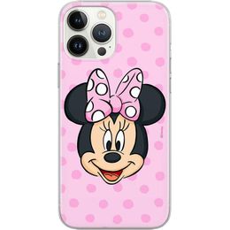 Handyhülle Minnie 057 Disney Full Print Pink kompatibel mit iPhone 15 Pro Max