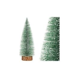 Springos - Mini Weihnachtsbaum mit echtem Baumstamm 15 cm Kieferbäumchen Tischdekoration 1 Stück