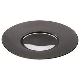 Gastro Kontrast Teller flach mit breiter Fahne Ø 300 mm, schwarz | Mindestbestellmenge 6 Stück