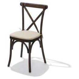 Gastro Sitzkissen Gepolstertes ecru für Crossback (Bar-)Stuhl, 460 x 450 x 20 mm | Mindestbestellmenge 7 Stück
