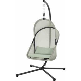 siena GARDEN Yobaya Hängesessel Light Green Stahl,Textilbezug Light Green