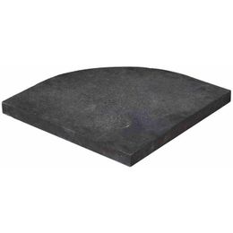 siena GARDEN - Celona Platte 22,5 kg Granit schwarz