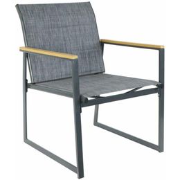 BURI Outdoor Sessel Metall Hochlehner Garten Terrassen Stuhl Sitzen Stühle Balkon