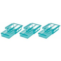 BURI Kühlschrank-Schubfächer 3er-Set Vorratsfach Schubladen Vorratsdosen