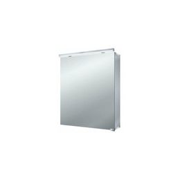 Asis pure led Lichtspiegelschrank, 1 Tür, 600mm, Ausführung: ohne Waschtischbeleuchtung - 979705085 - Emco