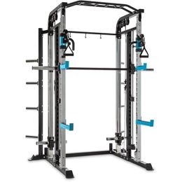 Amazor m MasterSmith Machine + Kabelzug Rack Safety Spotter J-Cups Stahl - Silber-Metallic - Capital Sports