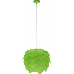 Eglo - Arbeitszimmer Pendellampe grün steckbar Blume Hängeleuchte Stahl basteln Filetta 92988