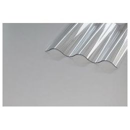 Gutta Polycarbonat-Wellplatte Sinus 76/18 300 x 90 cm 1,4 mm klar