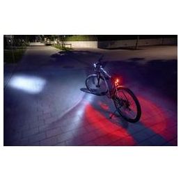 Fischer Twin Fahrrad-Beleuchtungs-Set 50/25/15 Lux + Akku Rücklicht