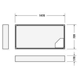 Duravit D-Code Duschwannenträger, 791457000000000,