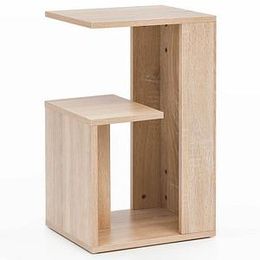 Wohnling Beistelltisch Holz braun 35,0 x 30,0 x 61,0 cm