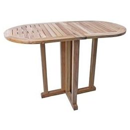 Garden Pleasure Balkontisch SOLO oval klappbar Teak B-grade unbehandelt 940134