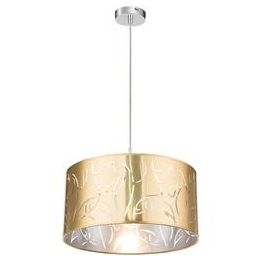 Hänge Leuchte gold Decken Pendel Lampe Wohn Zimmer Beleuchtung Stanzungen Muster Globo 15359H