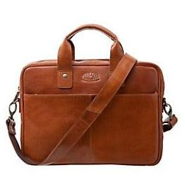 Pride and Soul Sunrise Laptoptasche 38 x 6.5 x 30 cm Leder Cognac