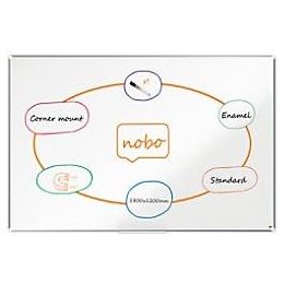 NOBO Premium Plus Whiteboard 1915149 Wandmontiert Magnetisch Emaille 180 x 120 cm