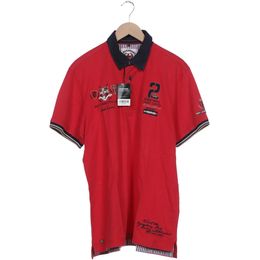 CAMP DAVID Herren Poloshirt, rot, Gr. 56