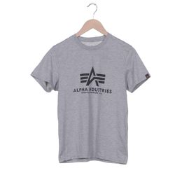 Alpha Industries Herren T-Shirt, grau, Gr. 46