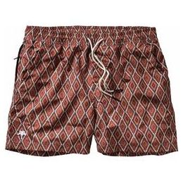 Mey & Edlich OAS Herren Schwimm Shorts Regular Fit Braun gemustert