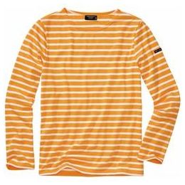Saint James St. James Herren Shirts Slim Fit Orange gestreift - M