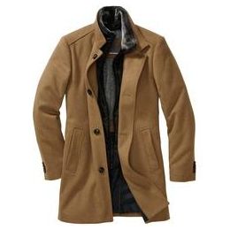 Mey & Edlich Mey & Edlich Herren Coat Slim Fit Beige einfarbig