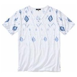 Cinque Herren Tshirt Regular Fit Weiss bedruckt - XL