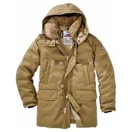 Holubar Herren Parkajacke Regular Fit Beige einfarbig - M