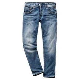 Herrlicher Herren Jeans-Hose Regular Tapered Hellblau einfarbig