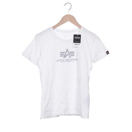 Alpha Industries Damen T-Shirt, weiß, Gr. 32