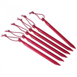 Msr - Groundhog Tent Stakes Gr 6 x 19 cm rot