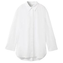 Tom Tailor Damen Unifarbene Bluse mit TENCEL(TM) Lyocell, weiß, Uni, Gr. 36