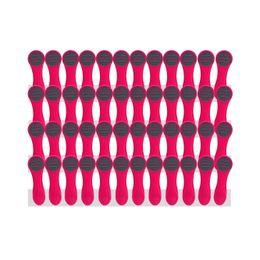 trendfinding Wäscheklammern 48 Wäscheklammern mit Federn aus Edelstahl und Soft Grip Pink