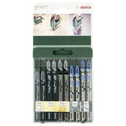 Bosch Stichsägeblatt 10tlg. Stichsägeblatt-Set T-Schaft T 101 B (2x)