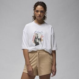 Jordan Oversize-T-Shirt mit Grafik für Damen - Weiß