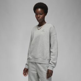 Jordan Brooklyn Fleece-Sweatshirt mit Rundhalsausschnitt für Damen - Grau