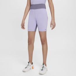 Nike One Dri-FIT Bike-Shorts für Mädchen - Lila