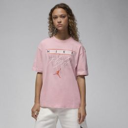 Jordan Flight Heritage T-Shirt mit Grafik für Damen - Pink