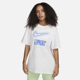 Nike Sportswear T-Shirt mit Grafik für Damen - Weiß