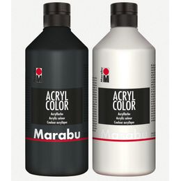 Marabu Acrylfarbe 2x Marabu Acrylfarbe Acryl Color je 500ml Flasche