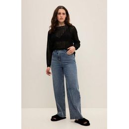 Studio Untold 5-Pocket-Jeans Jeans Wide Legs Glitzer High Waist 5-Pocket