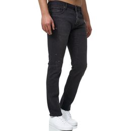 John Kayna Slim-fit-Jeans Herren Jeans Hose Slim Fit Männer Skinny Denim (Jeanshose Designerjeans Bootcut