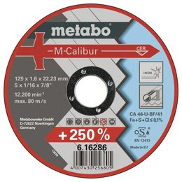 Metabo Trennscheibe Metabo M-Calibur 616286000 Trennscheibe gerade 125 mm 25 St. Edelstahl