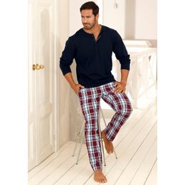 H.I.S. Pyjama H.I.S Gr. 56/58 (XL), bunt (marine, bordeau) Herren Homewear-Sets Pyjamas