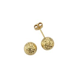 Paar Ohrstecker Vivance "375 Gold 6mm Durchmesser" Ohrringe Gr. ONE-SIZE, Gold, gelb Damen Ohrstecker